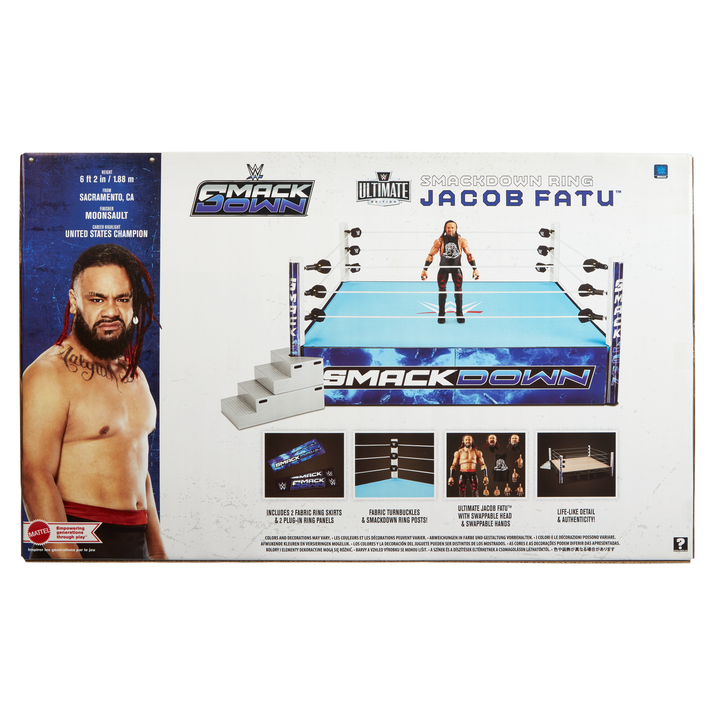 Wwe Mattel Ultimate Edition Smackdown Ring [With Jacob Fatu, Exclusive ...