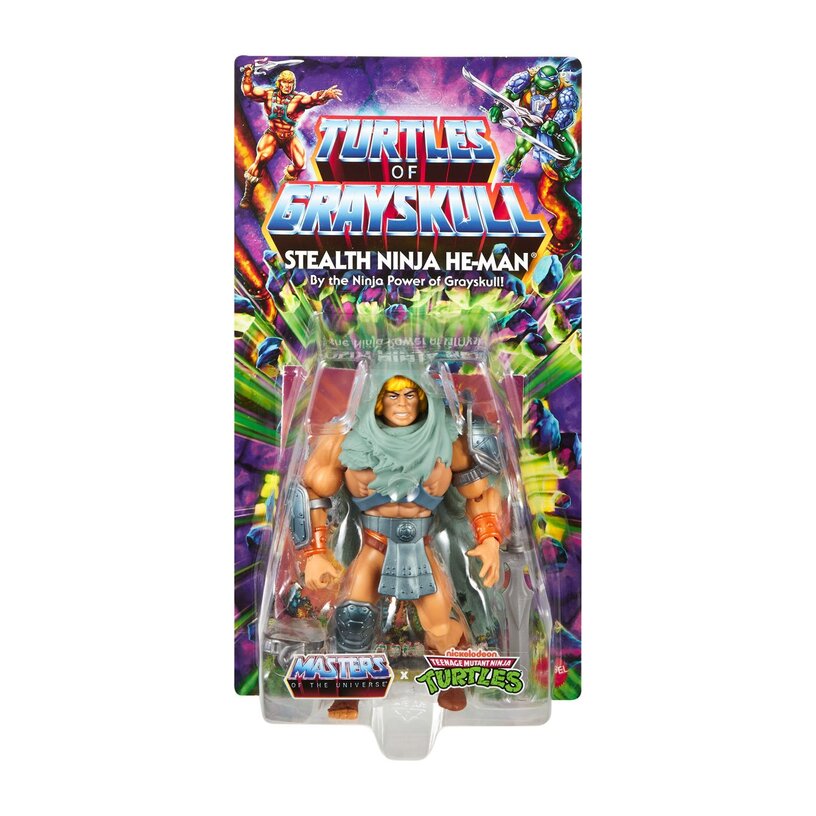 Stealth Ninja He-Man - MOTU X TMNT Origins Turtles of Grayskull Wave 4 ...