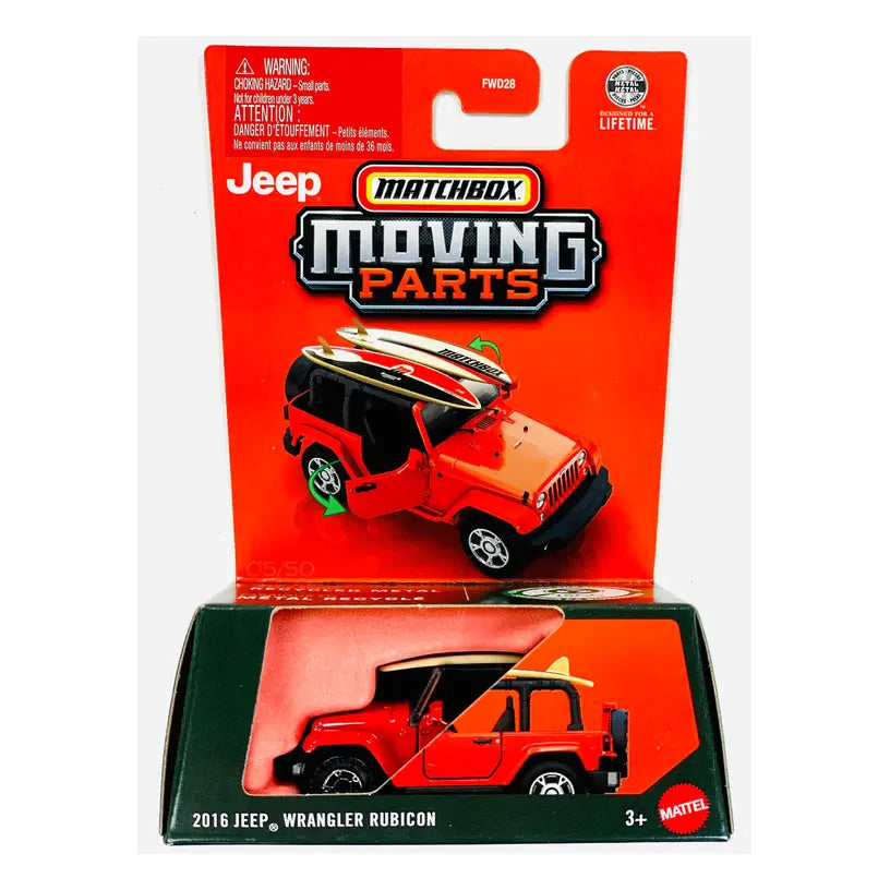 2016 Jeeb Wrangler Rubicon Matchbox Moving Parts – MashToys